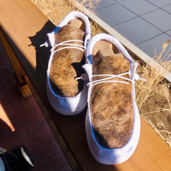 Hey Dude | Shoes | Mens Custom Cowhide Hey Dudes Read Description ...